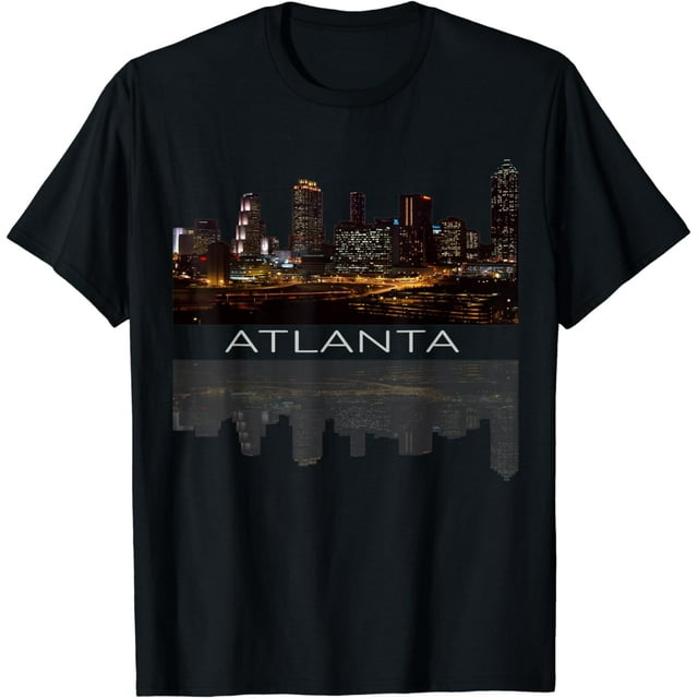 City of Atlanta Nightlife Georgia Skyline Cityscape Love ATL T-Shirt ...