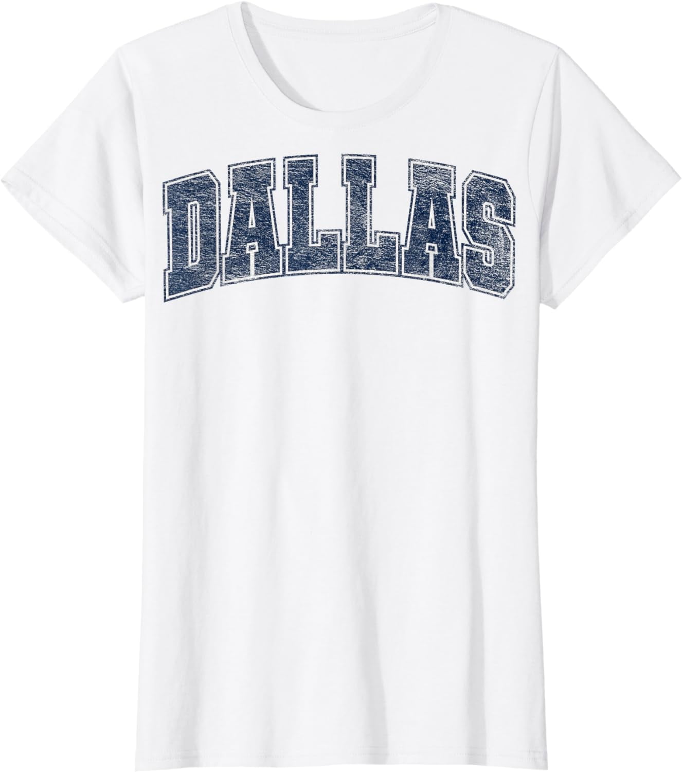 City of Dallas Texas Varsity Style Distressed Design T-Shirt - Walmart.com