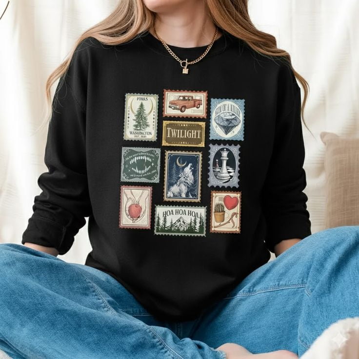 City of Forks Washington Sweatshirt, Vampire Romance Book Lover ...