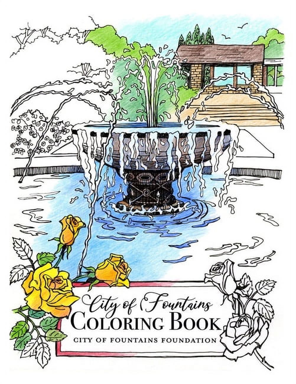 City of Fountains Coloring Book - Walmart.com