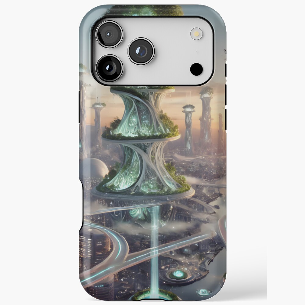 City of Life Urban Inspirational Art Phone Case Compatible iPhone 17 ...
