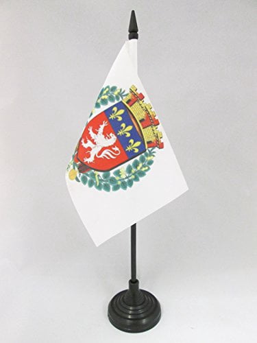 City of Lyon Table Flag 4'' x 6'' plastic stick and base - Walmart.com