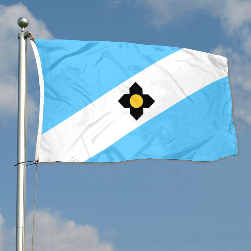 City of Madison Flag Banner 3x5ft Vivid Color Double Stitched with 2 ...