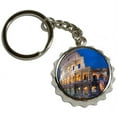 City of Rome Italy, Roman Colosseum, Nickel Plated Metal Popcap Bottle ...