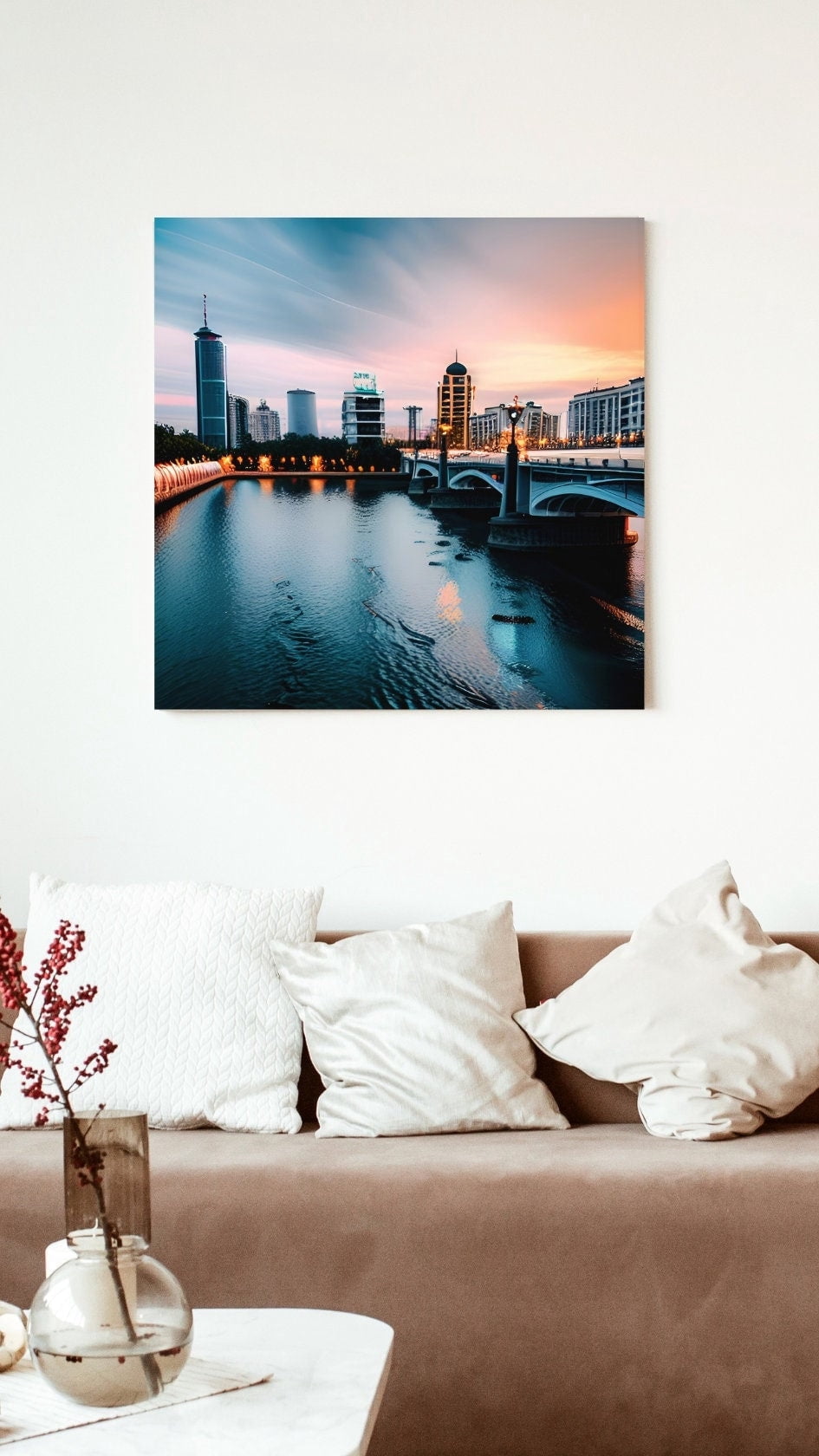 City of Shadows - City Scene Canvas Wall Art - Walmart.com