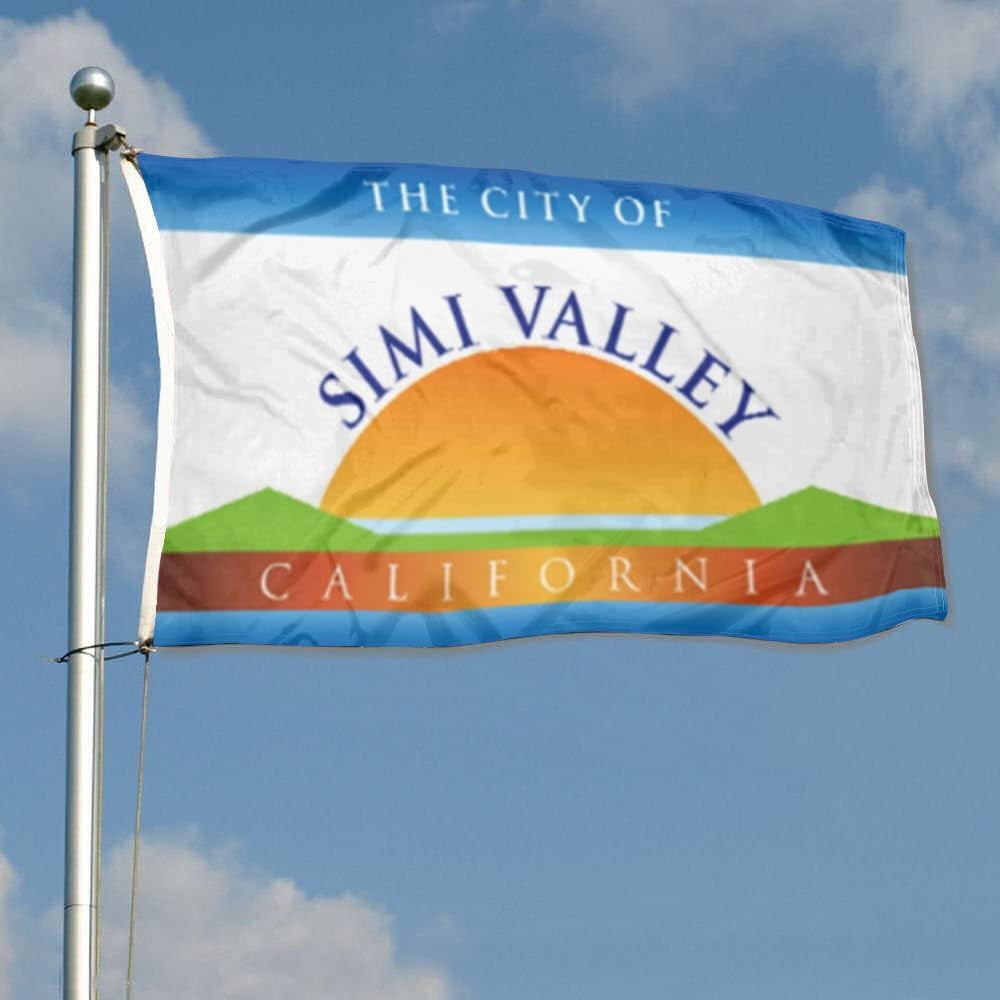 City of Simi Valley Flag 3x5ft Vivid Color Double Stitched with 2 Brass ...