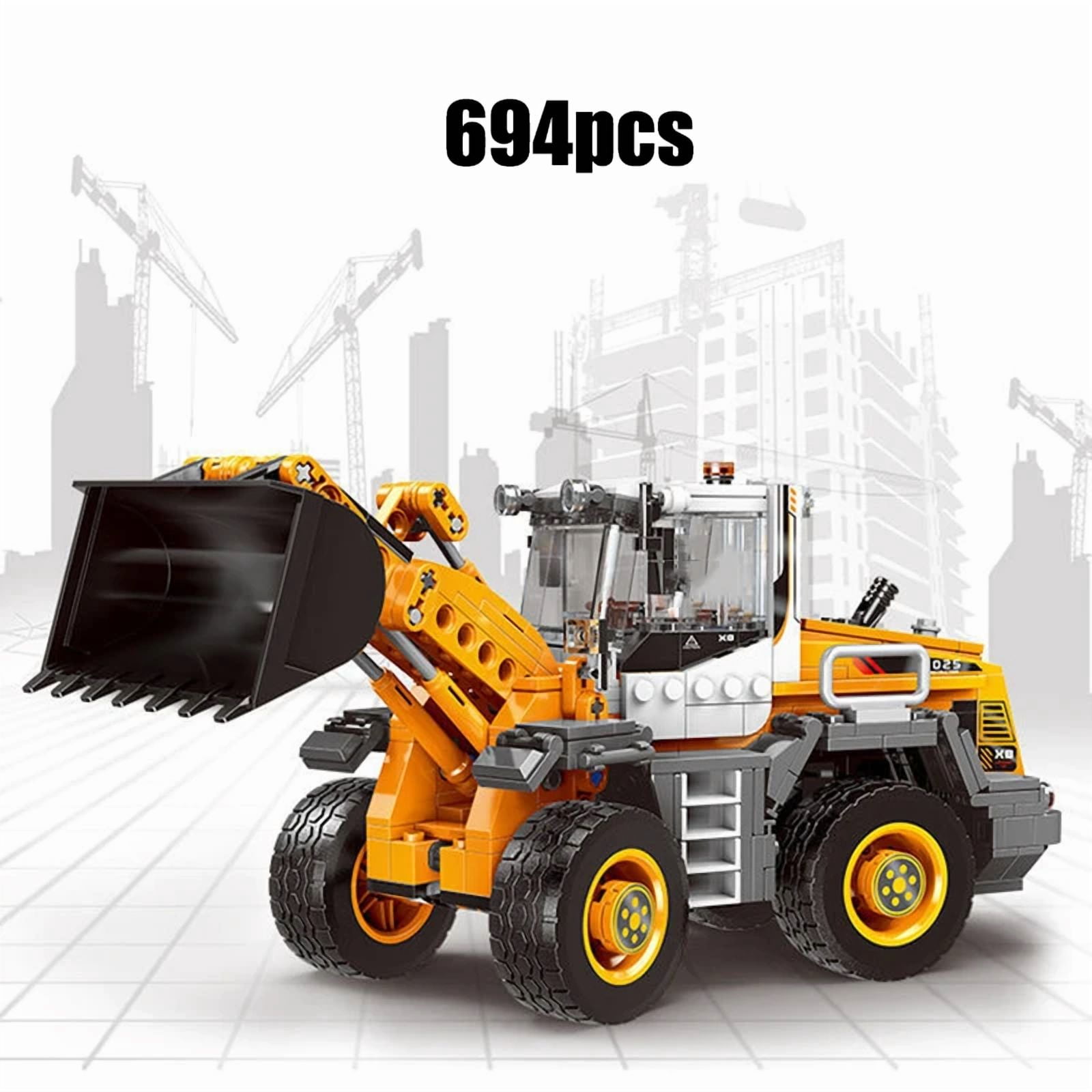 City technical MOC WheelLoader Car Heavy Mining Truck Crane Building ...
