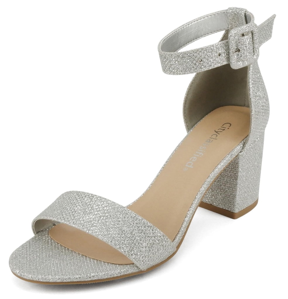 Cityclassified Shoes Women Low Chunky Block Heel Sandals Open Toe Ankle ...