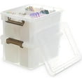Citylife 17 QT Plastic Storage Bins Clear Storage Box with Lids ...