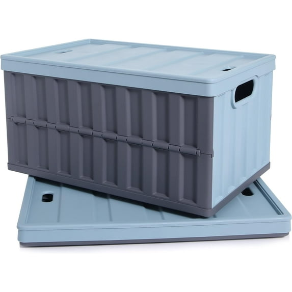 Citylife 64L Collapsible Storage Bins with Lids Plastic Storage ...