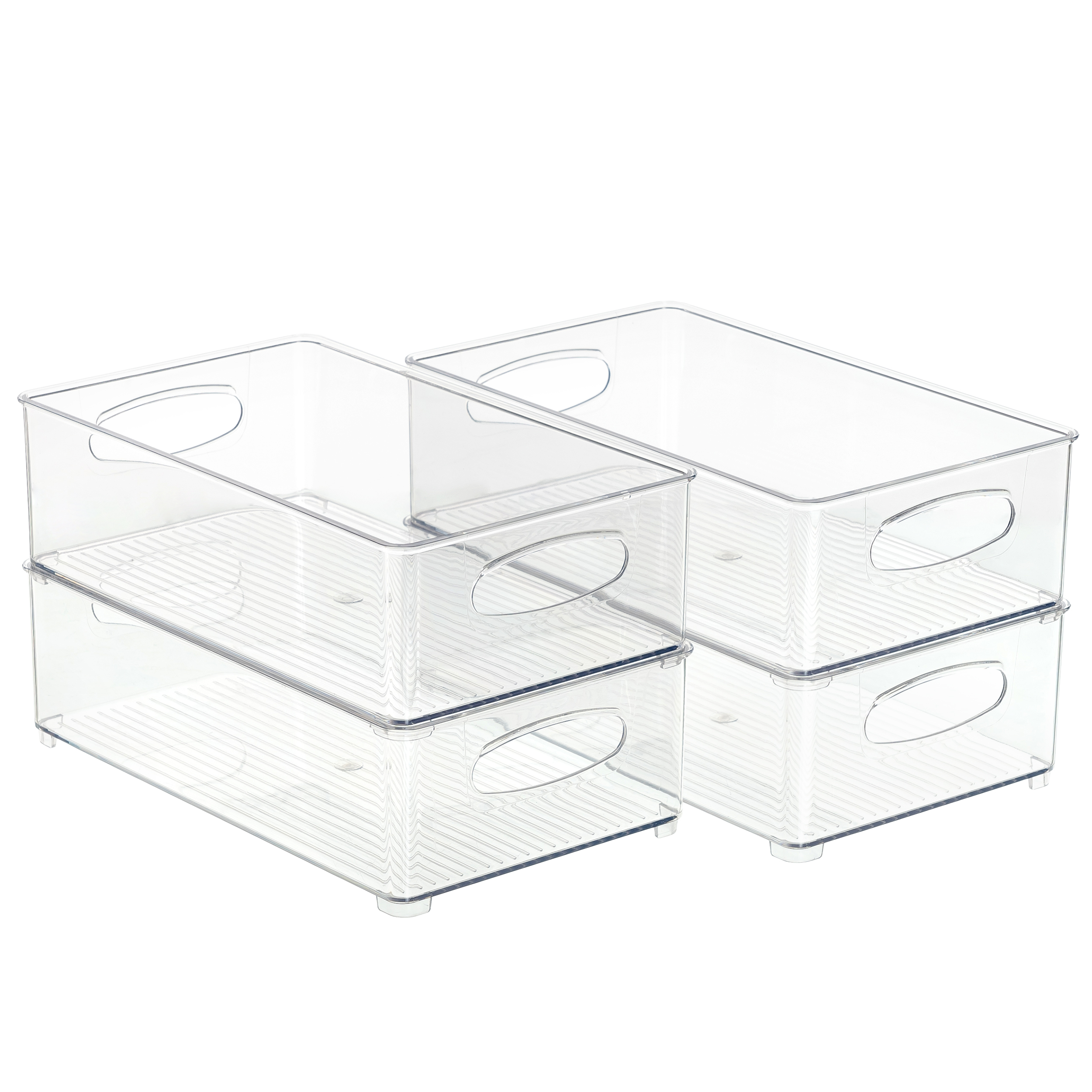 Mainstays White Plastic Pantry Basket, Medium 0.72 oz. (1 Piece) 10" x ...