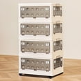 Citylife 32 Qt Storage Bins With Lids And Wheels Plastic Stackable