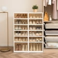 Citylife Shoe Storage Organizer with Clear Doors 6 Tiers Foldable 24 ...