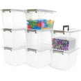 Free Shipping! Citylife Small Storage Bin with Lids & Handle 5.3 Qt.8 ...