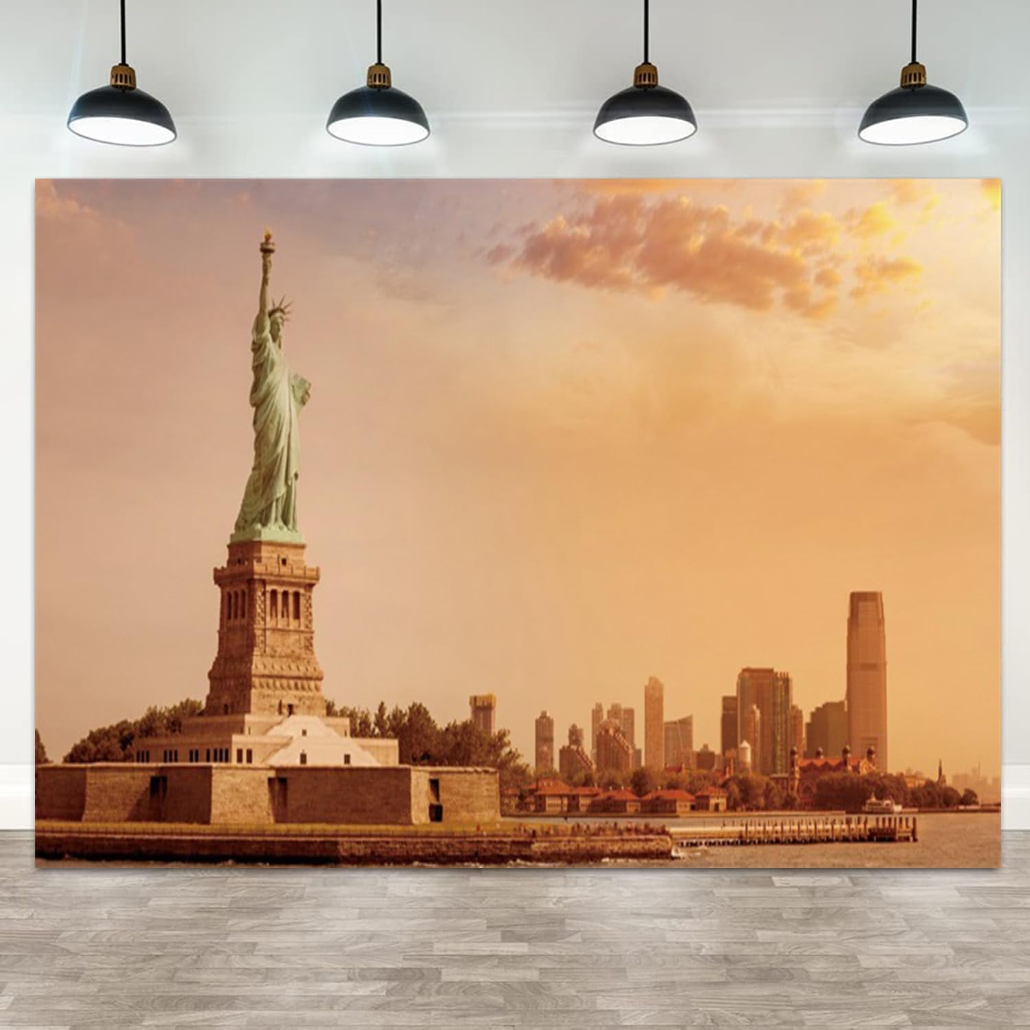 Cityscape Backdrop New York Skyline Photography Background Freedom ...