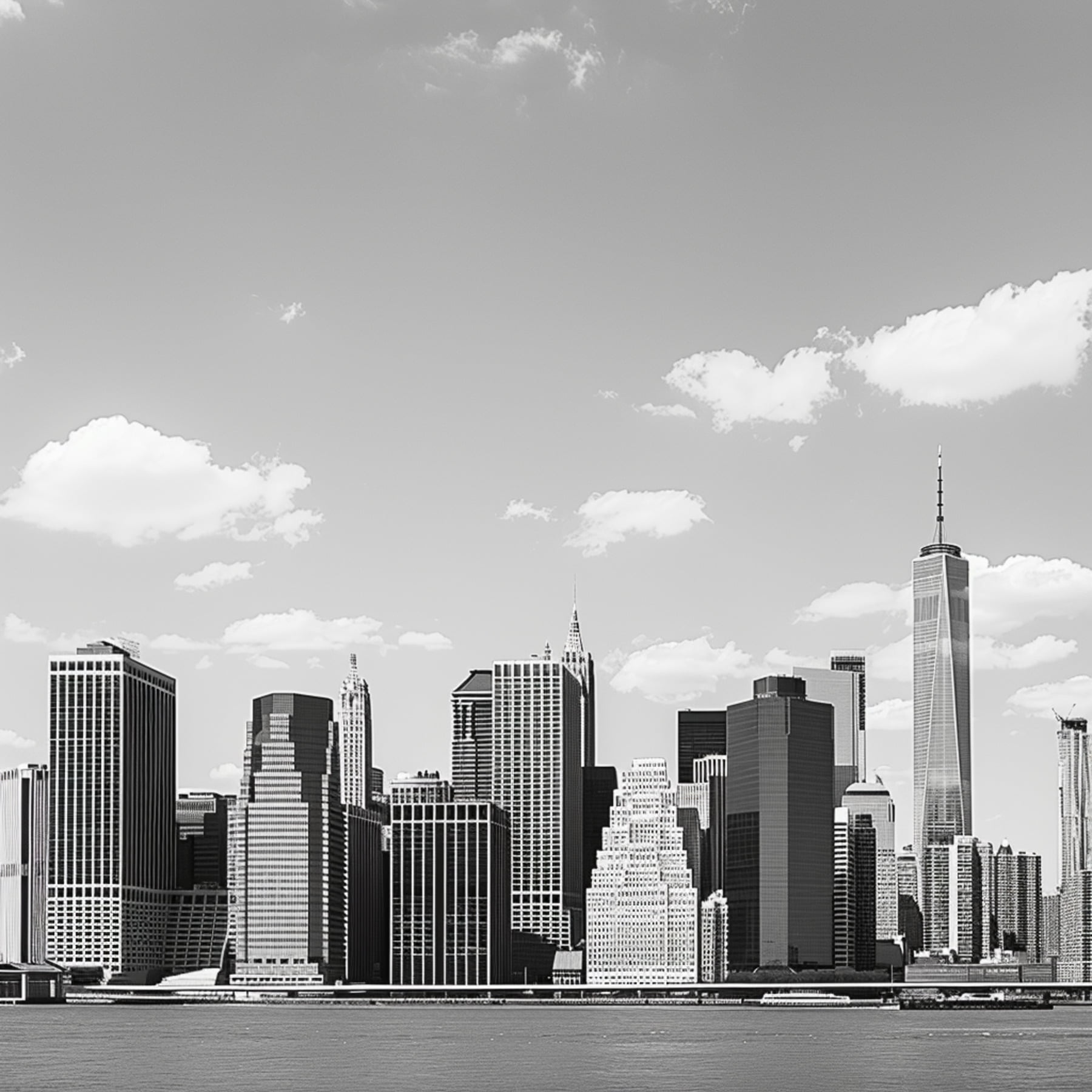 Cityscape Elegance New York Skyline Shower Curtain With Iconic