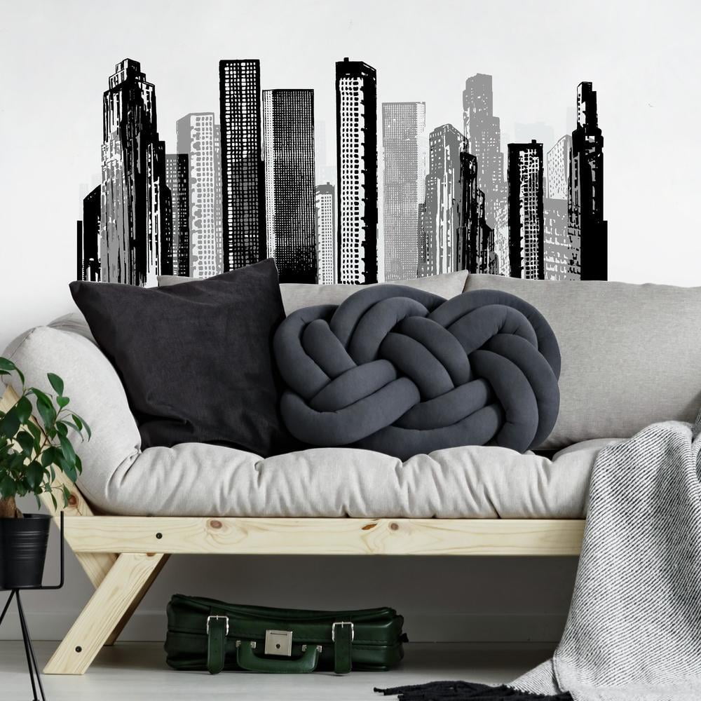 Cityscape Giant Wall Decal - Walmart.com