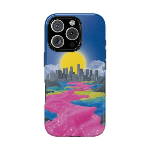Cityscape Surreal Horizon Abstract Urban Skyline Design Phone Case with ...