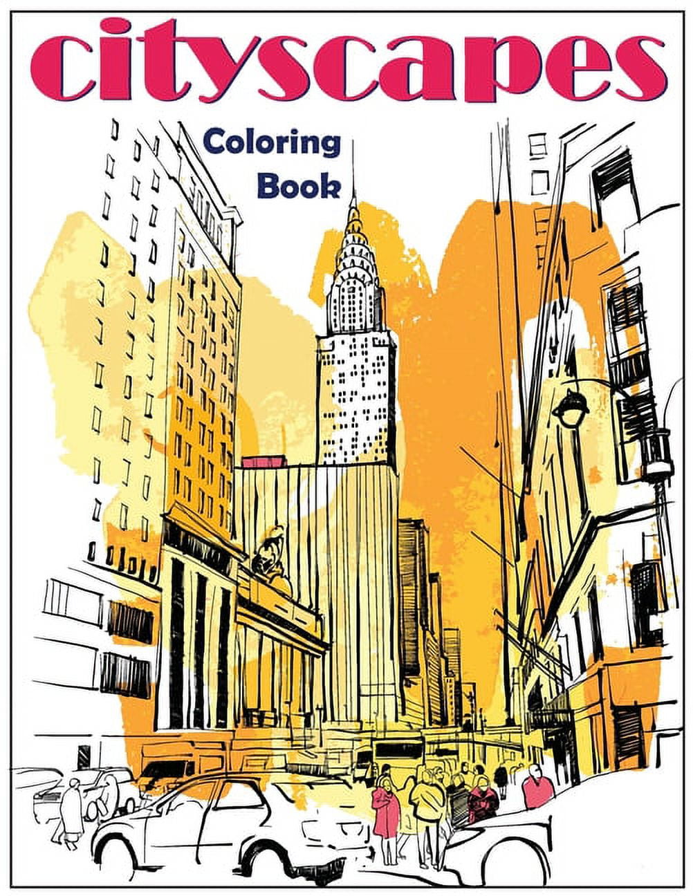 Cityscapes An Adult Coloring Book With Splendid Hand Drawn Designs Of