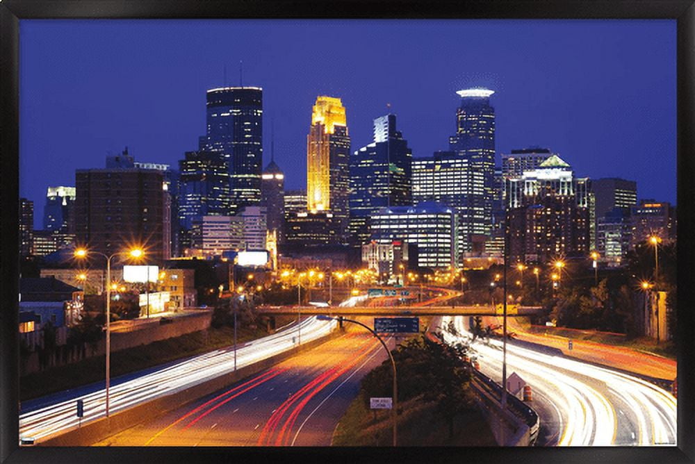 Cityscapes - Minneapolis, Minnesota Wall Poster, 14.725" x 22.375 ...