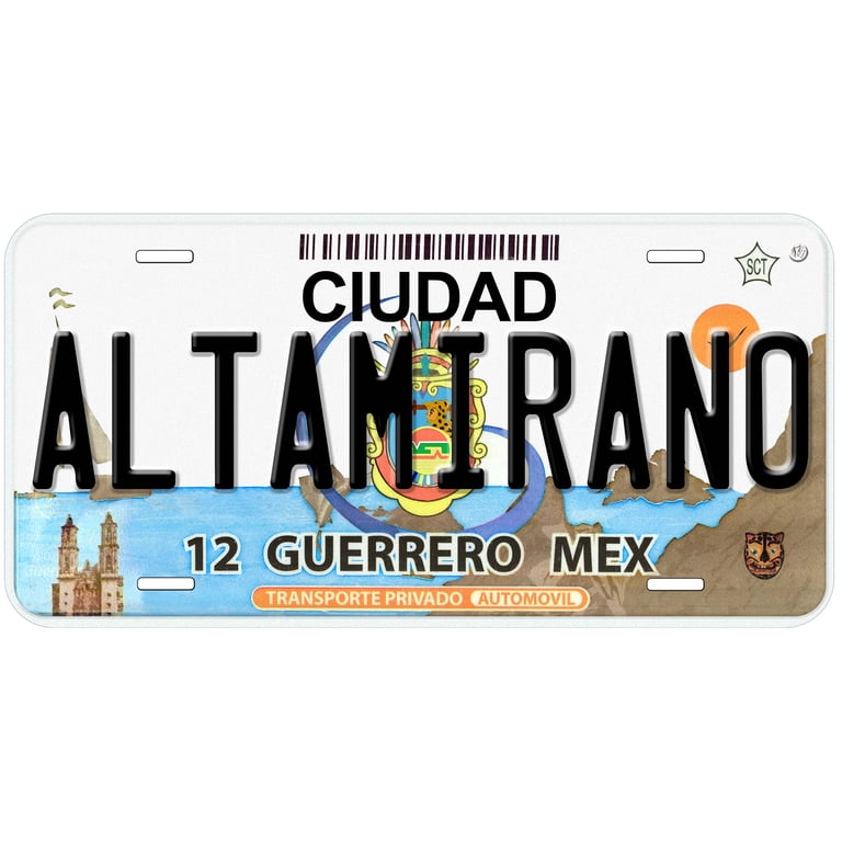 Guerrero Mexico License Plate