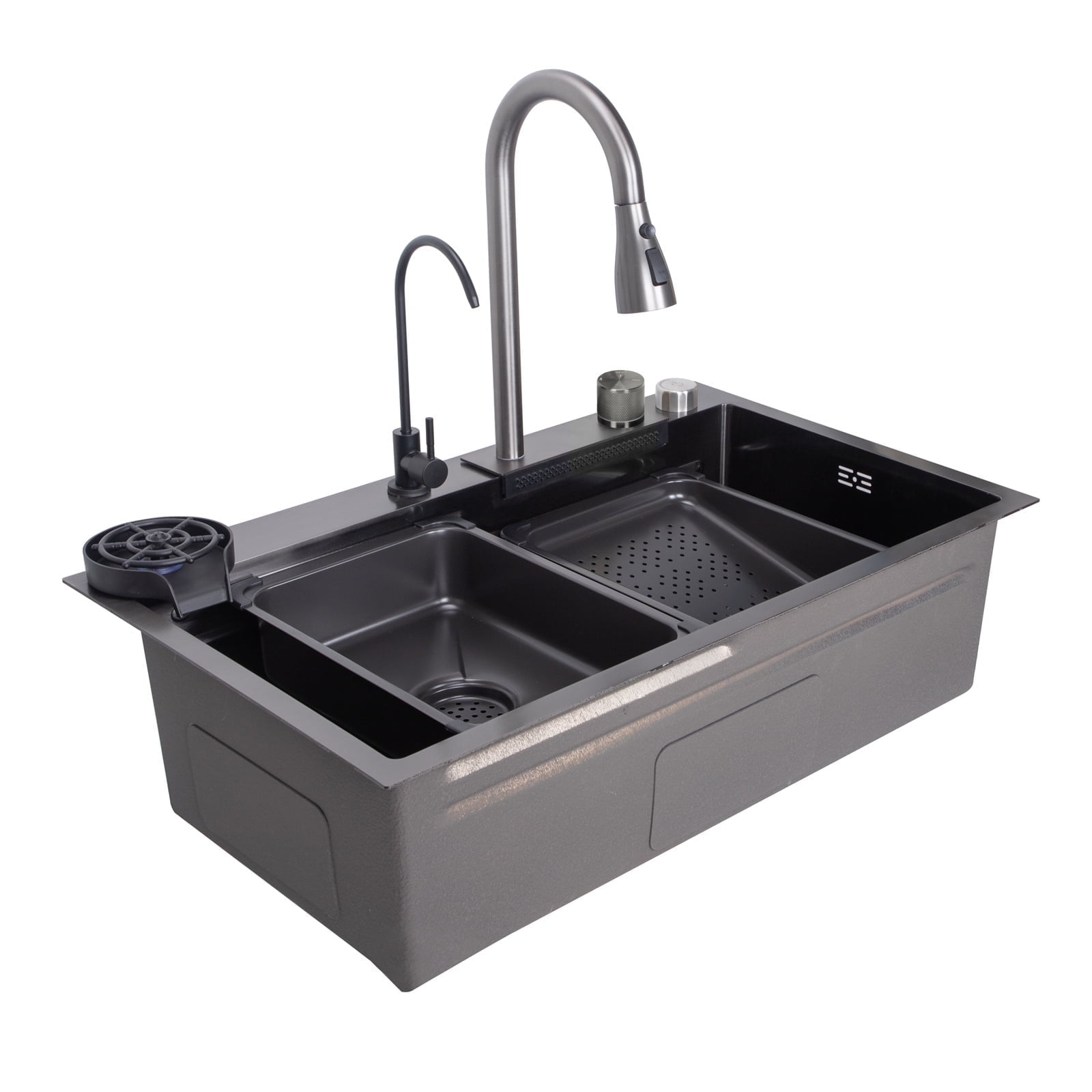 Ciumeeo 29 inch Stainless Steel Kitchen Sink With Flying Rain Waterfall ...