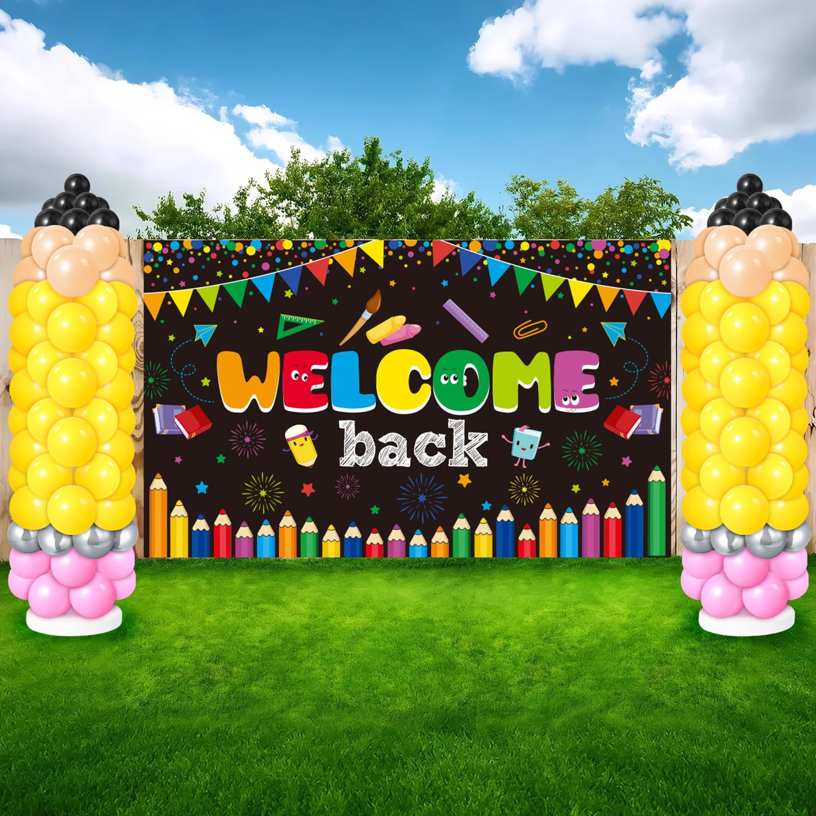 Civaner 154 Pcs With Back to School Decorations Include Welcome School ...