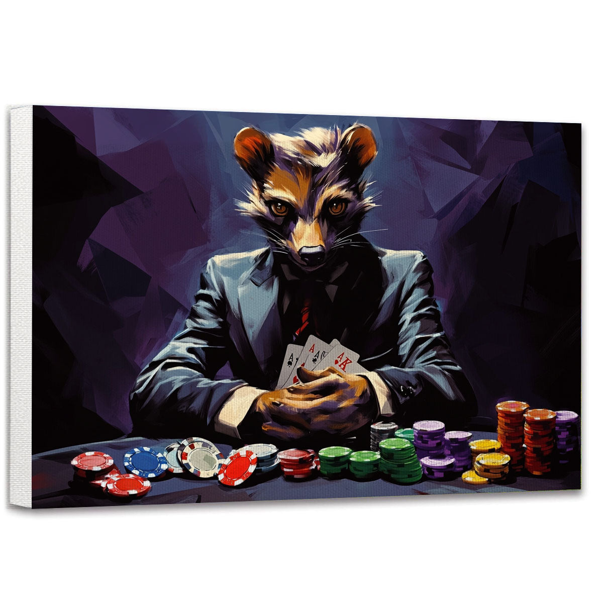 Civet Playing Poker Poster Wall Art Poster Wall Decor Aesthetic Posters ...