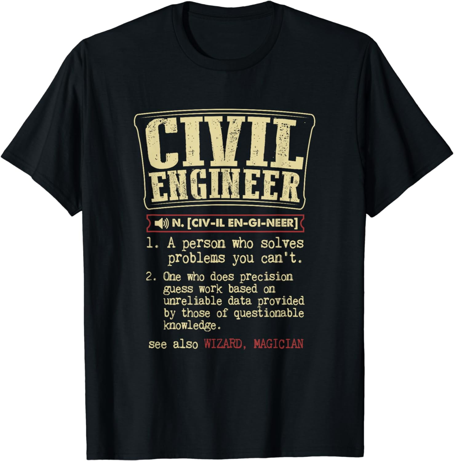 Civil Engineer Funny Definition T-Shirt - Walmart.com