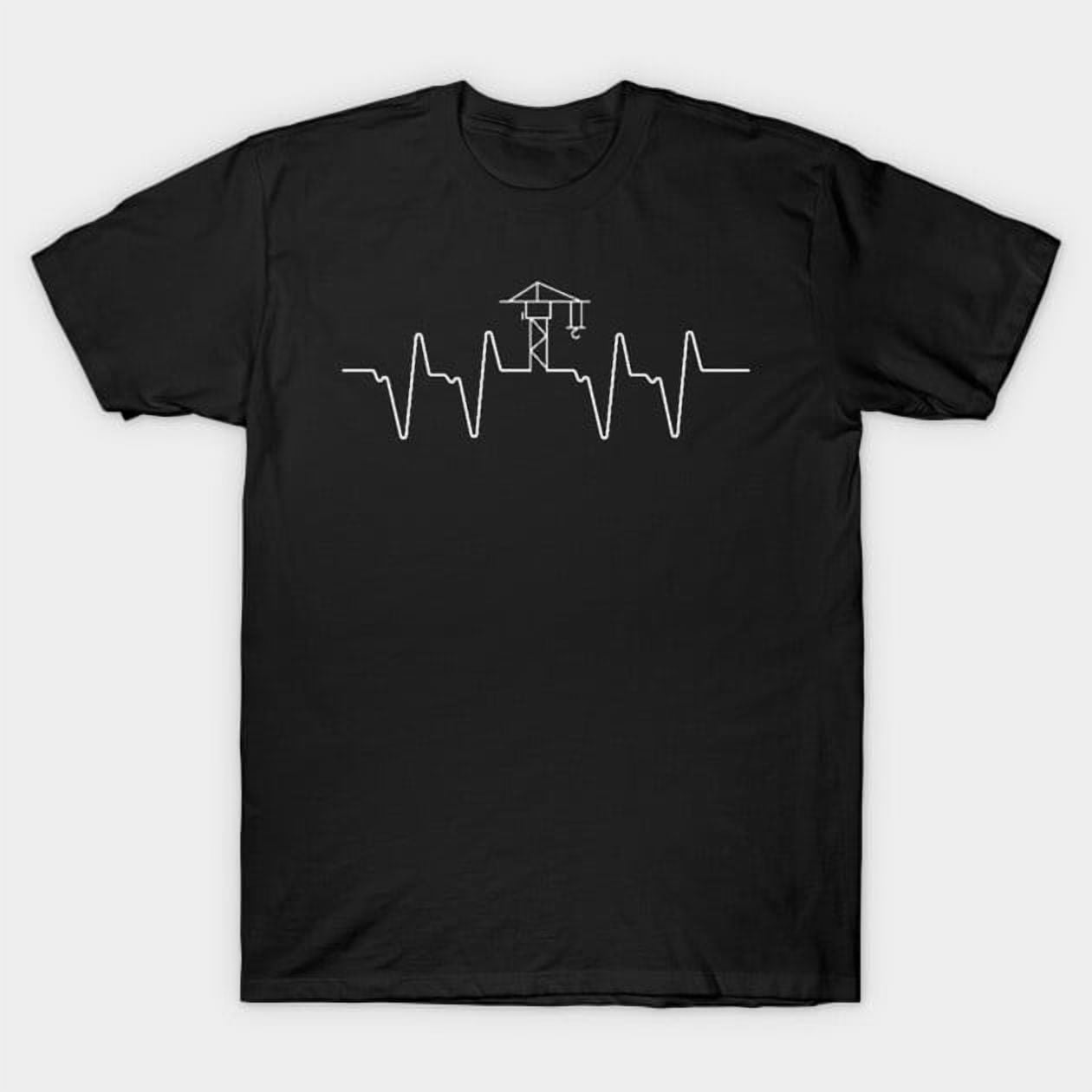 Civil Engineer Heartbeat Funny Profession EKG Line Design, H24975 T ...