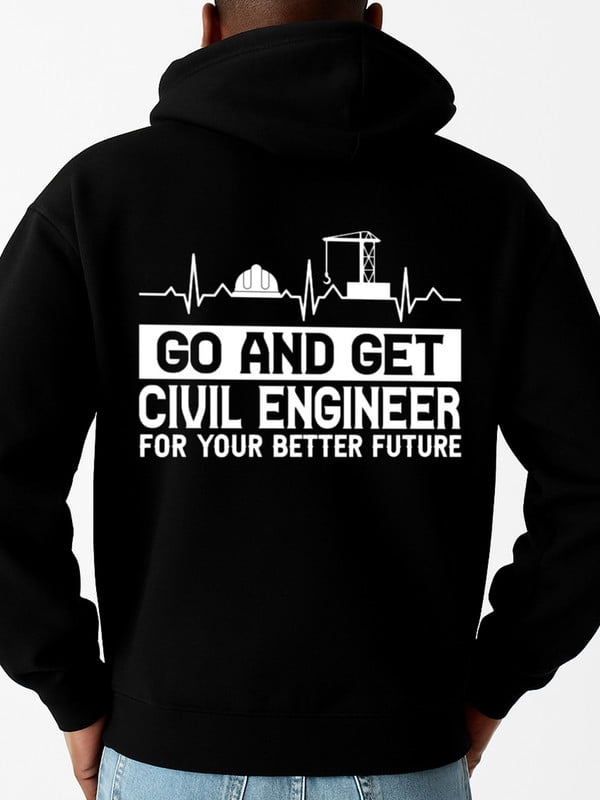 Civil Engineer Hoodie hoodies funny humor mens polyester black hoodies ...