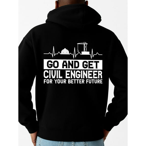 Civil Engineer Hoodie hoodies funny humor mens polyester black hoodies ...