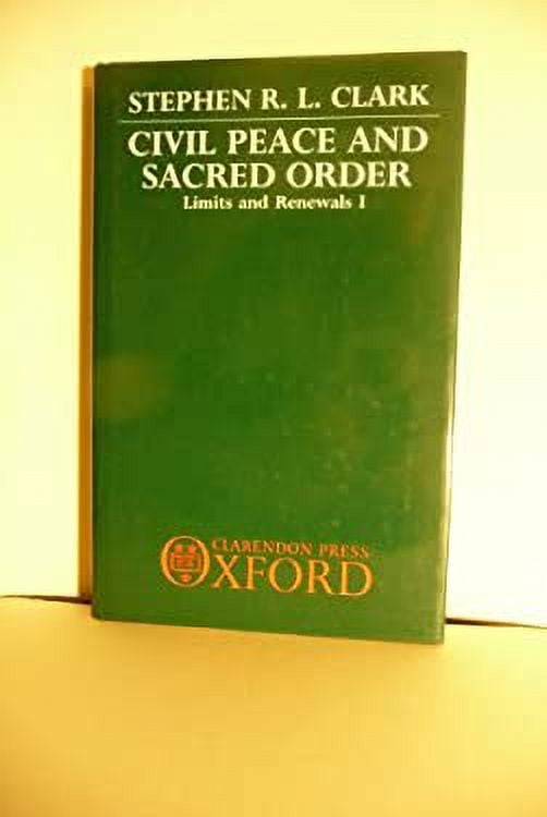 Pre-Owned Civil Peace and Sacred Order : Limits and Renewals 1 ...