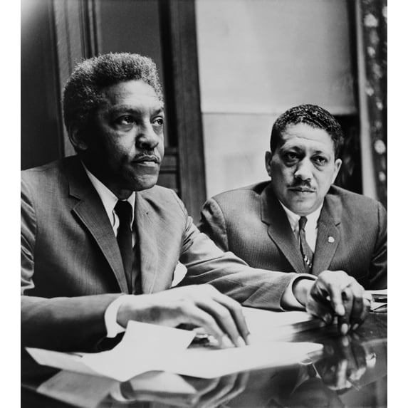 Civil Rights Leaders Bayard Rustin And Dr. Eugene Reed At Freedom House ...