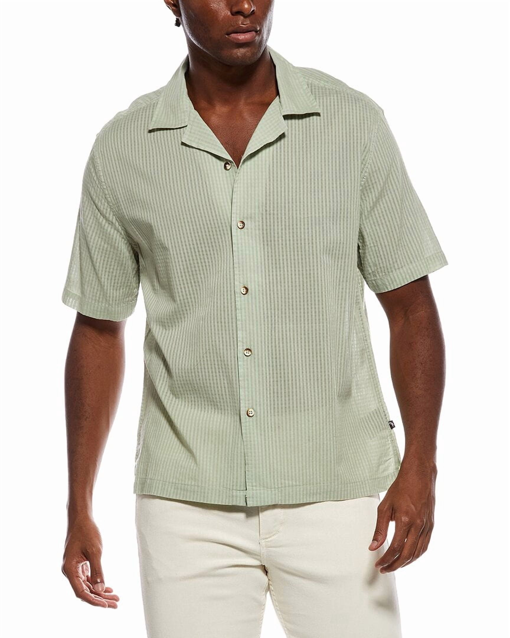 Civil Society mens Malakai Jacquard Shirt, s, Green - Walmart.com