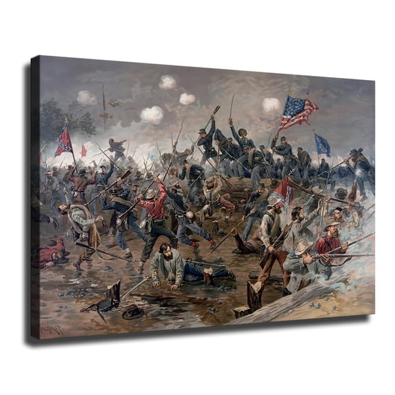 Civil War Battle Canvas Wall Decor Art Painting Prints on Modern ...