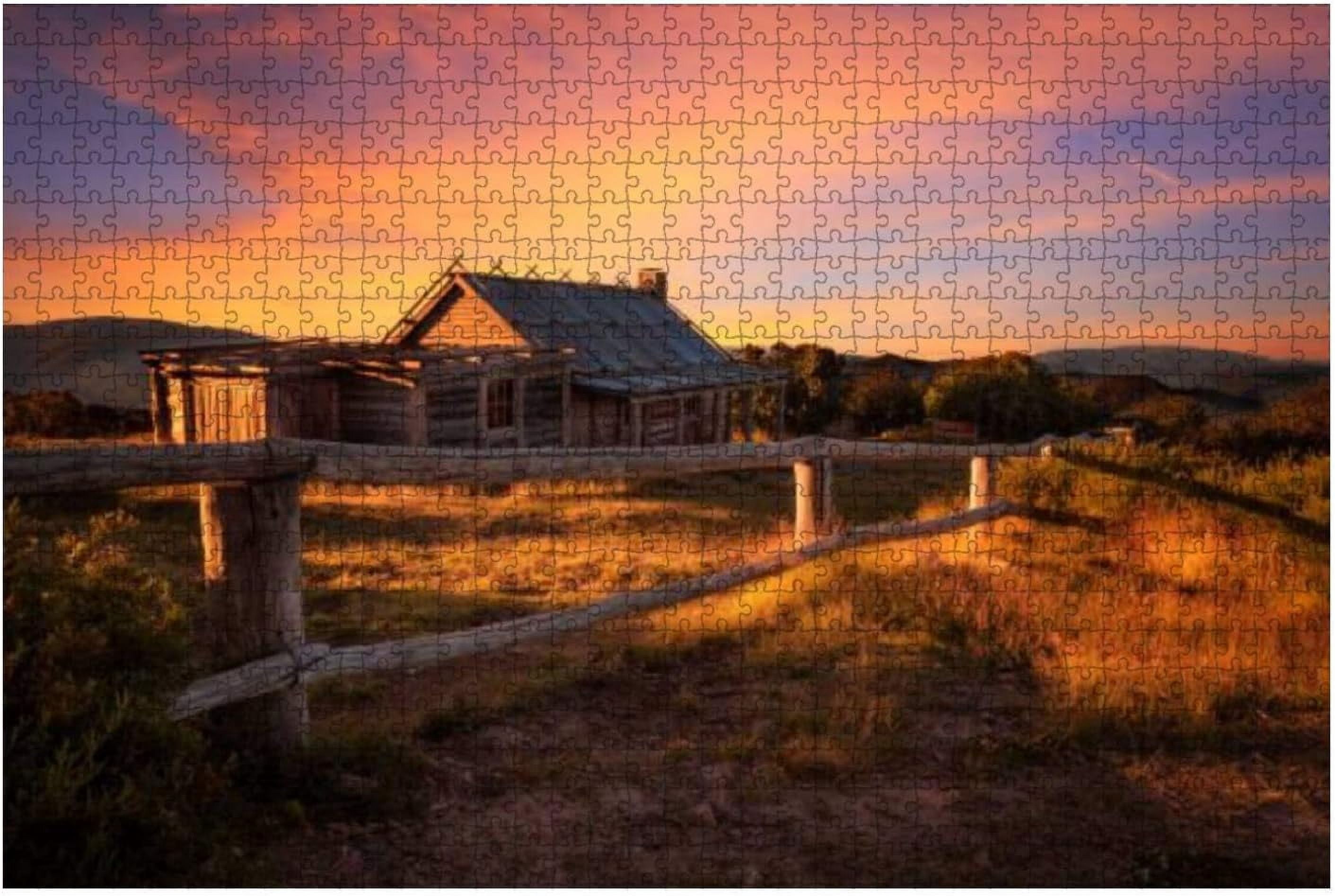 Civil War Cannon at Sunset Jigsaw Puzzles for Adults 300 Pieces, Wooden ...