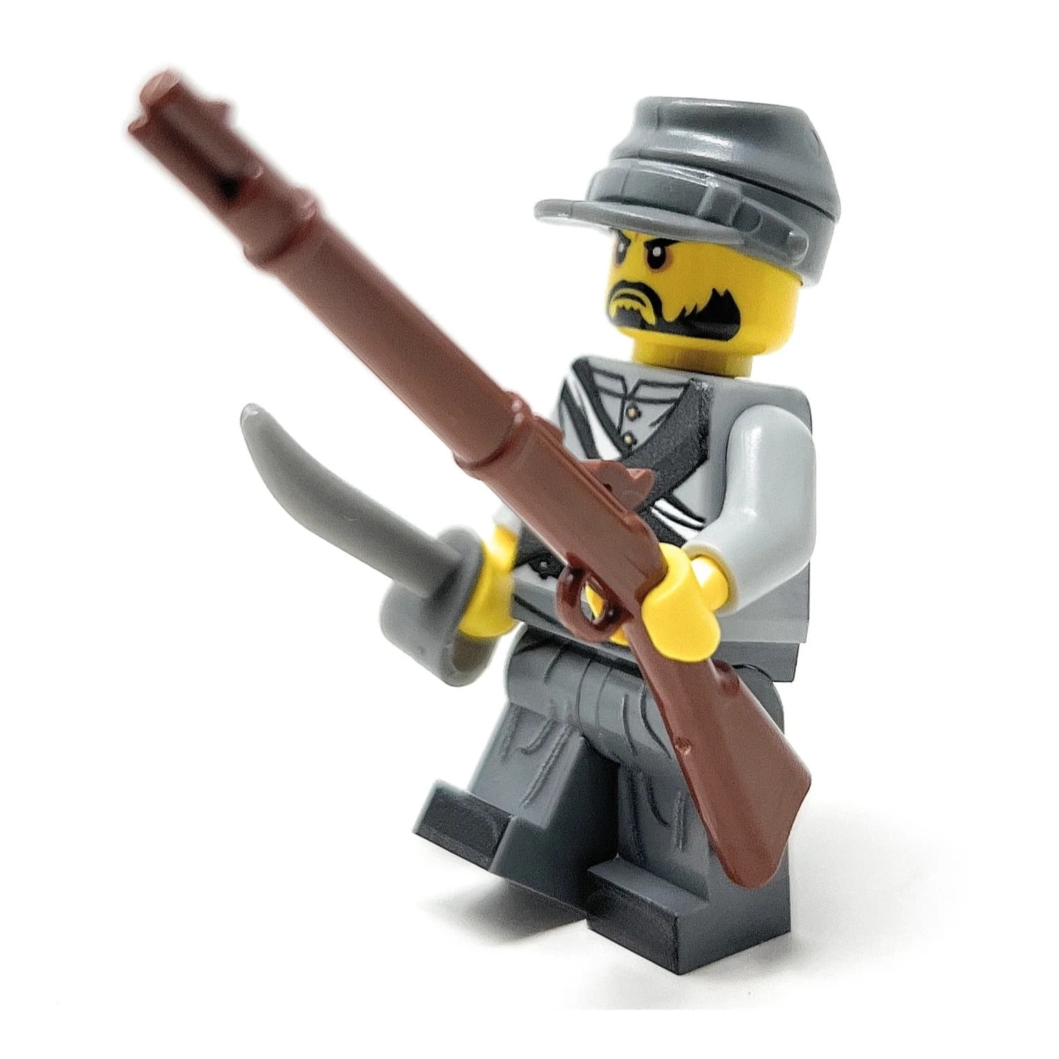 Civil War Confederate Soldier Toy Brick Custom Minifig - B3 Customs ...