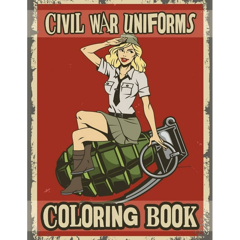 civil war uniforms coloring book