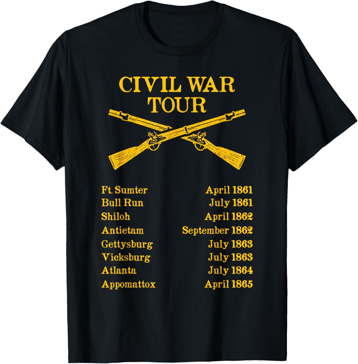 Civil war tour - civil war reenactment T-Shirt - Walmart.com