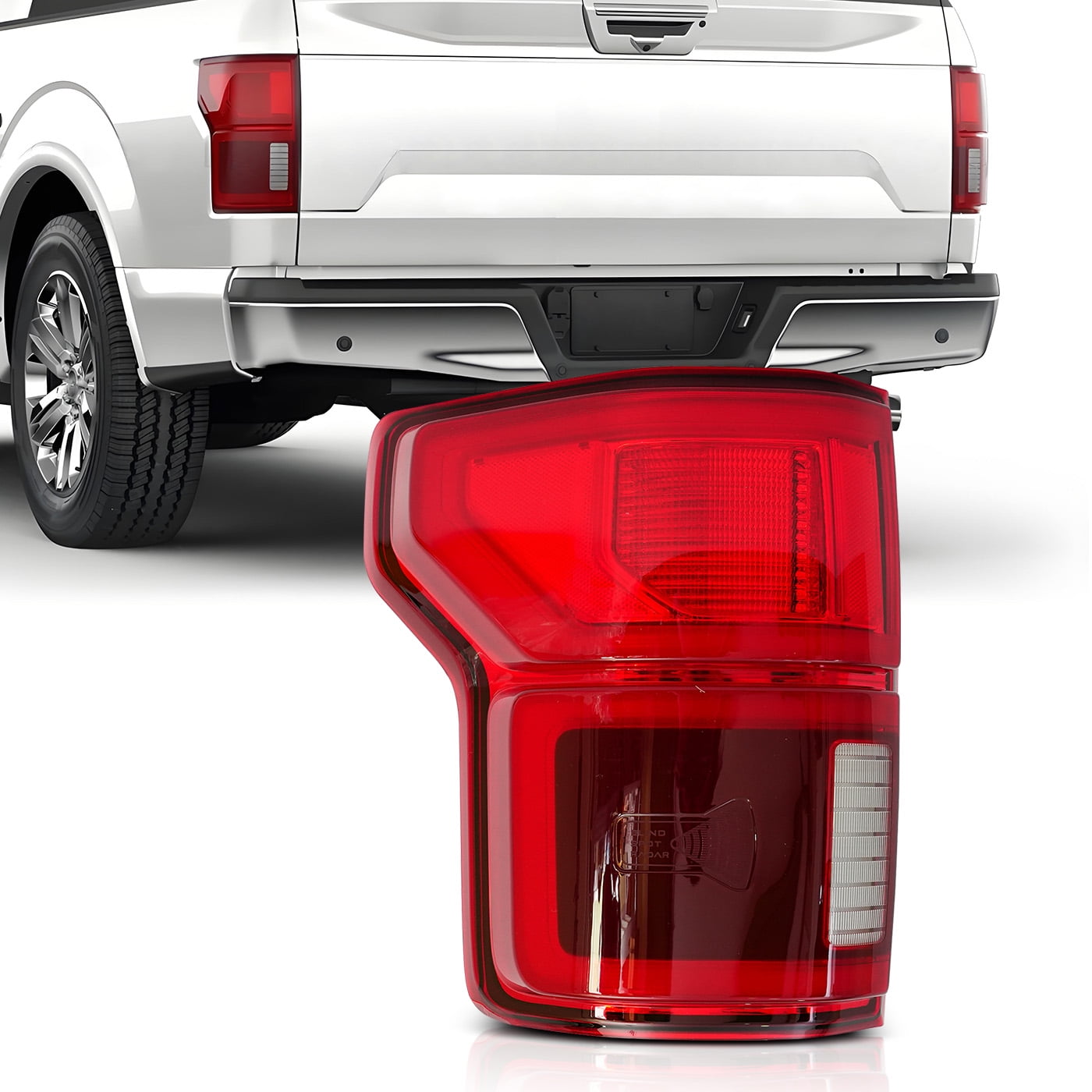 Civiland LED Tail Light For 2018-2020 Ford F150 w/Blind Spot Brake Rear ...