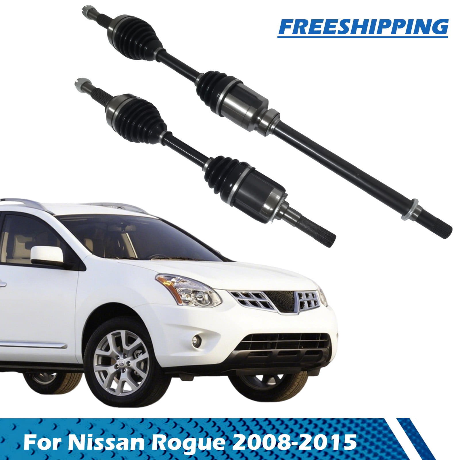 Civiland Pair Front CV Axle Shaft for Nissan Rogue 2008-2015 - Walmart.com