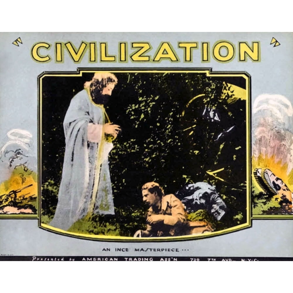 Civilization Left: George Fisher On Lobbycard 1916. Movie Poster ...