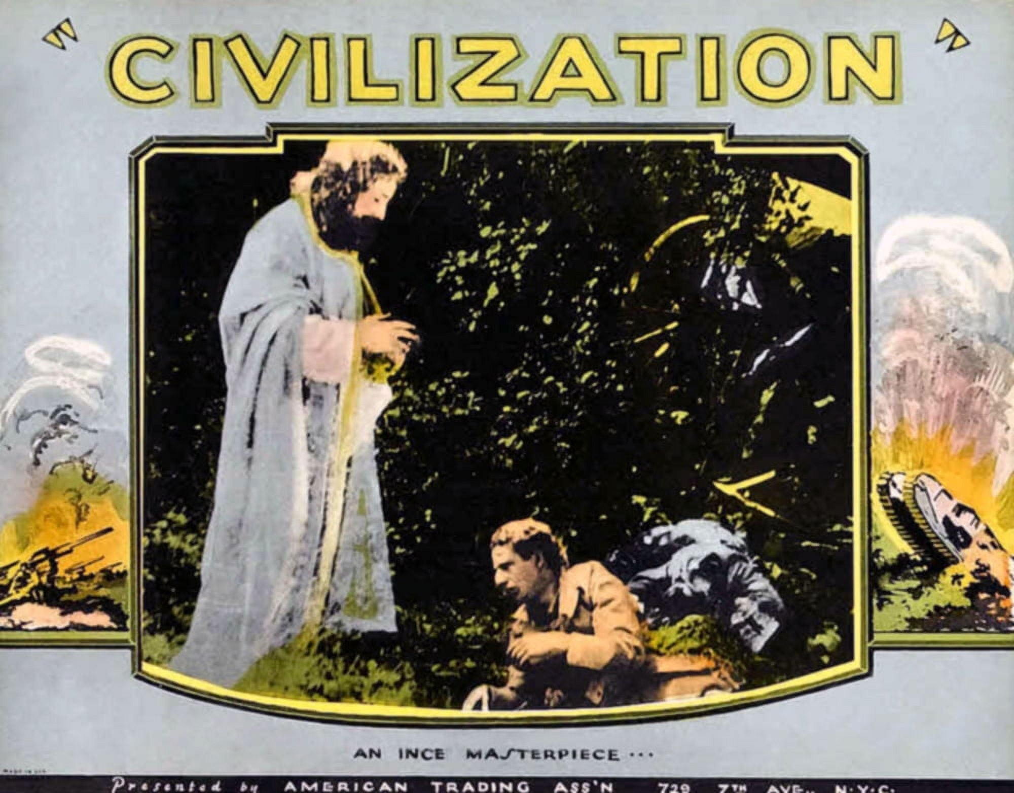 Civilization Left: George Fisher On Lobbycard 1916. Movie Poster ...