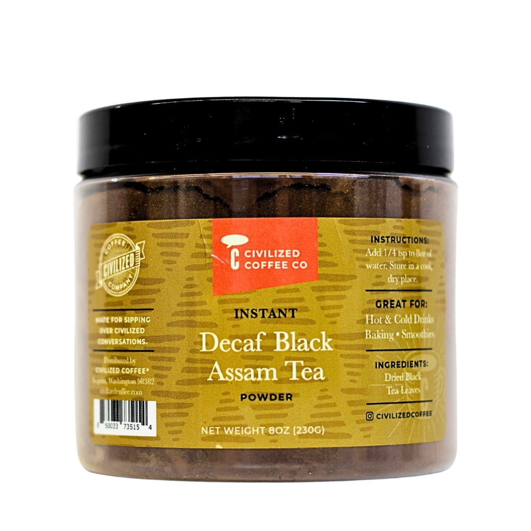 Civilized Coffee Decaffeinated Instant Assam Black Tea Powder for Hot ...