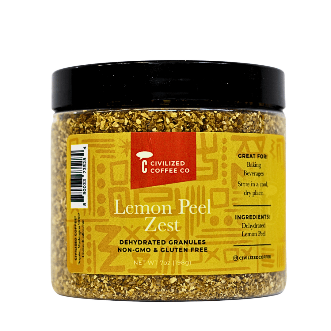 Civilized Coffee Lemon Peel Zest Dehydrated Granules, Non-GMO, Gluten ...