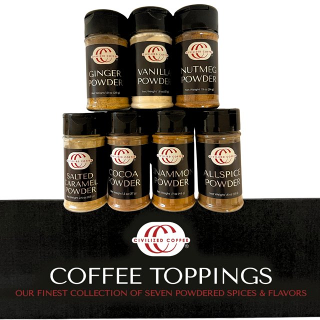 Civilized Coffee Premium Coffee Toppings Gift Box Assortment of Seven ...