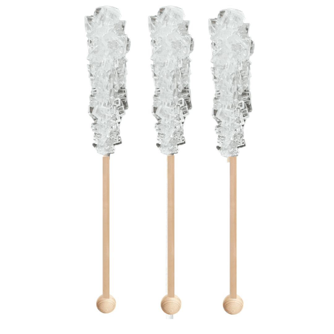 Civilized Coffee Premium Rock Candy, Large Swizzle Sugar Sticks, All ...