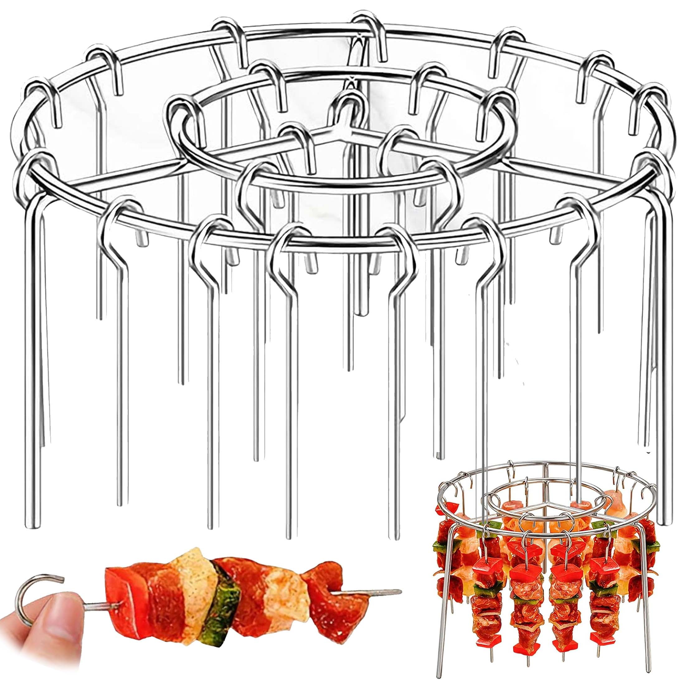Civilizek Air Fryer Barbecue Grill Vertical Barbecue Kebab with Round ...