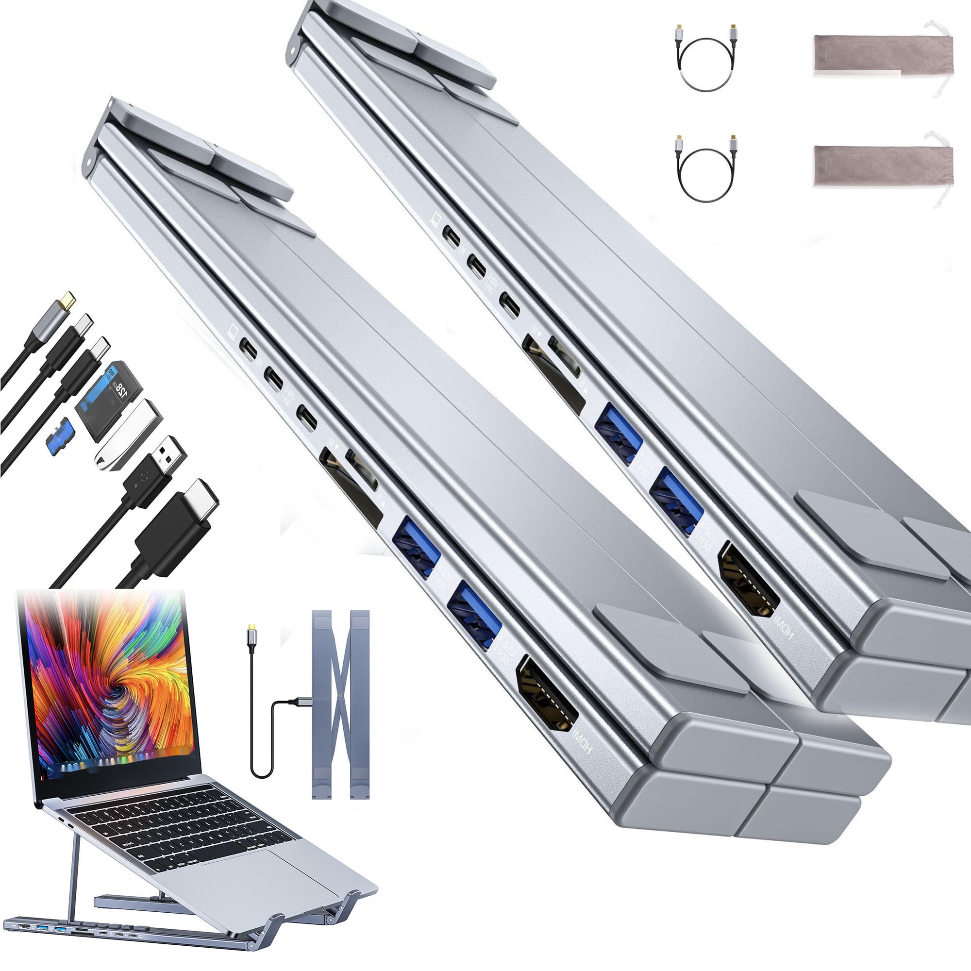 Civilizek Civilized 8-in-1 USB-C Laptop Stand, Upliftjoys Portable ...